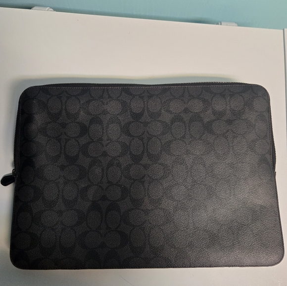 Coach | Tablets & Accessories | Coach Black Signature Laptop Sleeve ...
